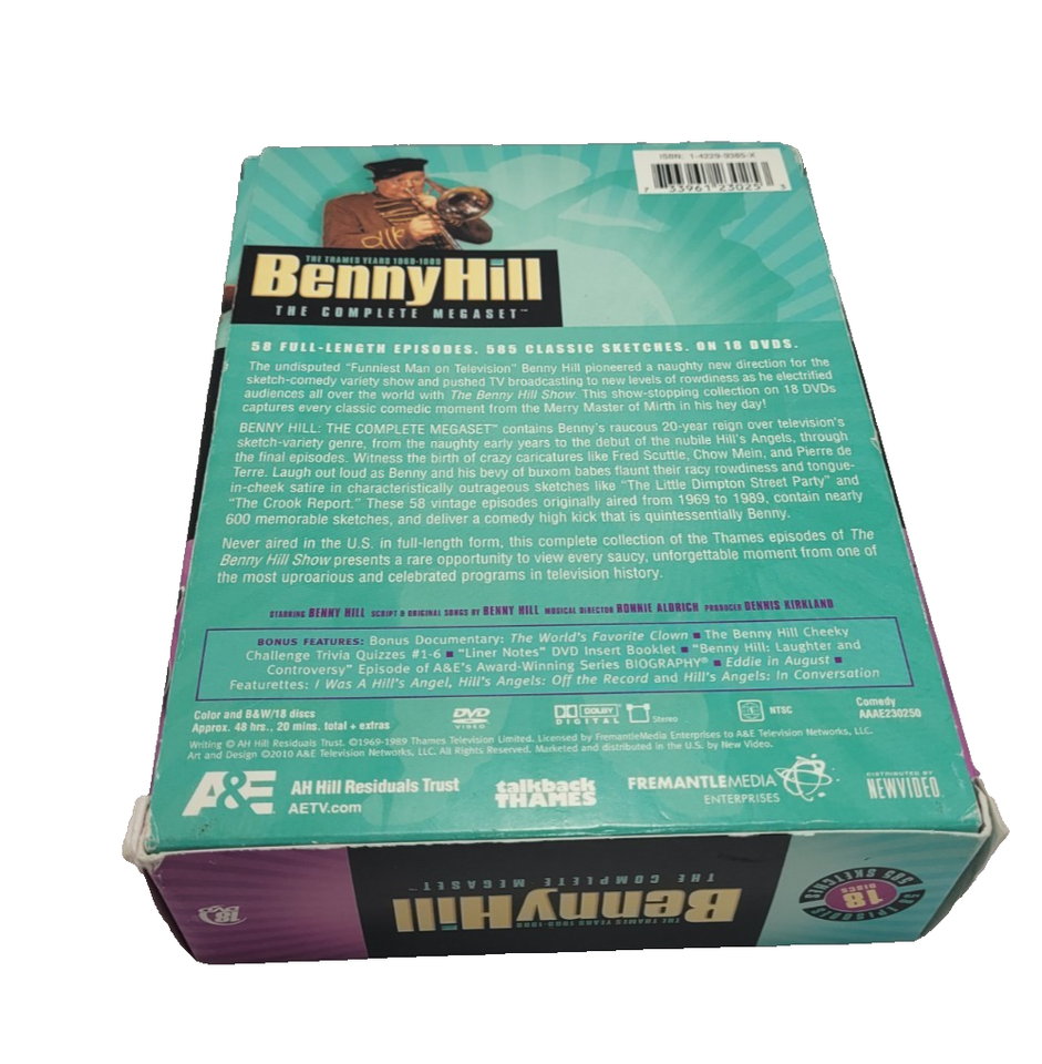 Benny Hill The Complete Megaset The Thames Years 1969-1989 DVD 18-Disc ...
