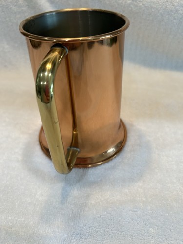 Copper Mule Cup Mug Tankard Brass Handle 5” Barware Drinkware ...