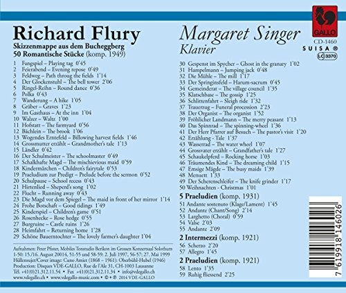 Richard Flury: Margaret Singer by Flury, Richard / Singer, Margaret (CD ...