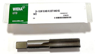WIDIA 3/4"-16 HSS Hand Tap 4 Flute Bottoming Tap H3 USA Made 2749370 | eBay