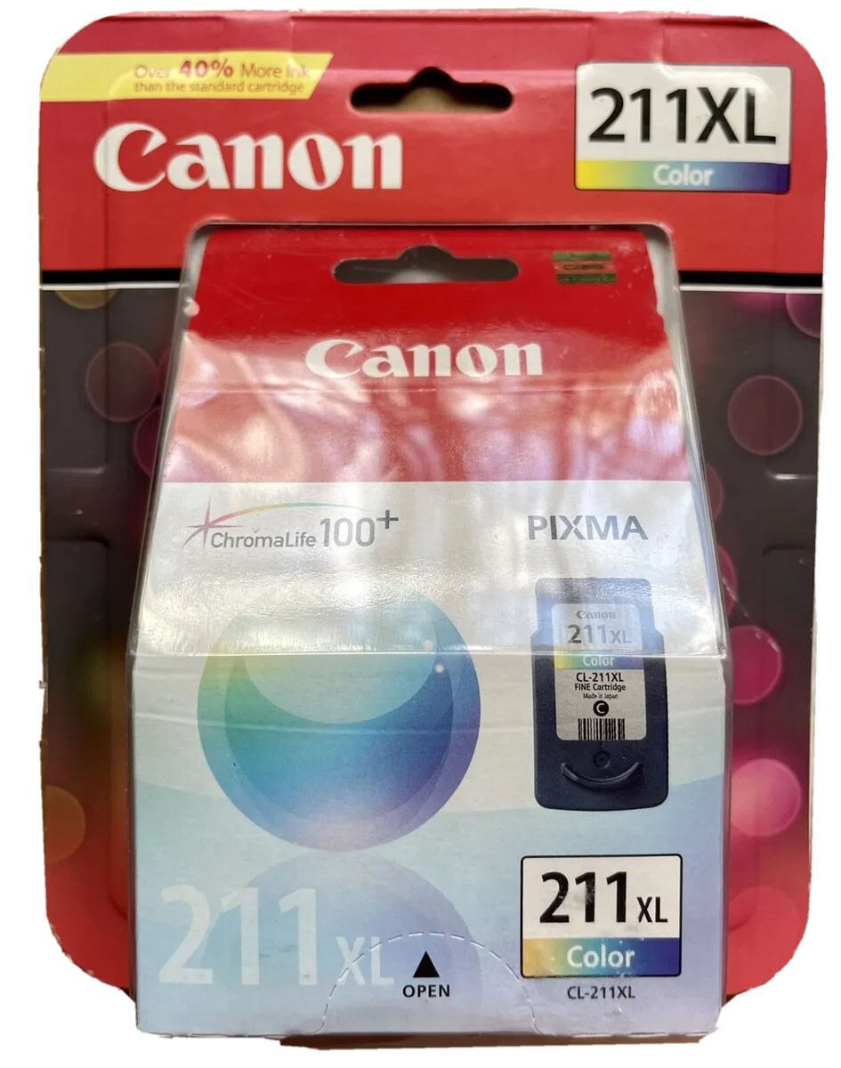 (1) CANON 211XL PIXMA 211 CL-211XL COLOR INK CARTRIDGE, ORIGINAL OEM ...