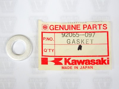 Kawasaki NOS NEW 92065-097 Drain Plug Gasket 12x22x2 BN EJ EL EN ER EX ...
