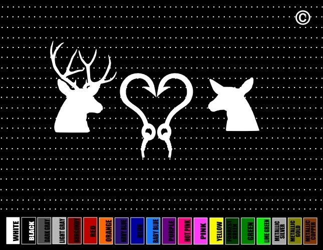 Redneck Deer Decals