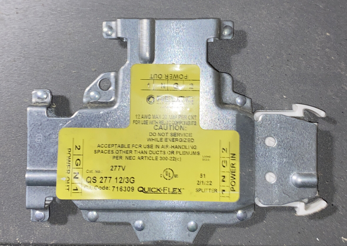 Lithonia Reloc QS277 12/3G Quik Flex Splitter | eBay