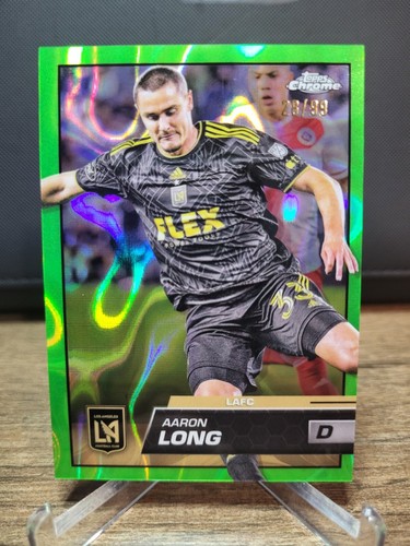 2023 Topps Chrome MLS Aaron Long /99 LAFC #73 Green Lava | eBay