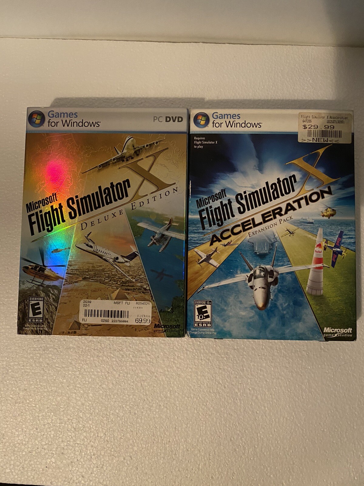 Microsoft Flight Simulator X Deluxe Edition + Acceleration Expansion ...