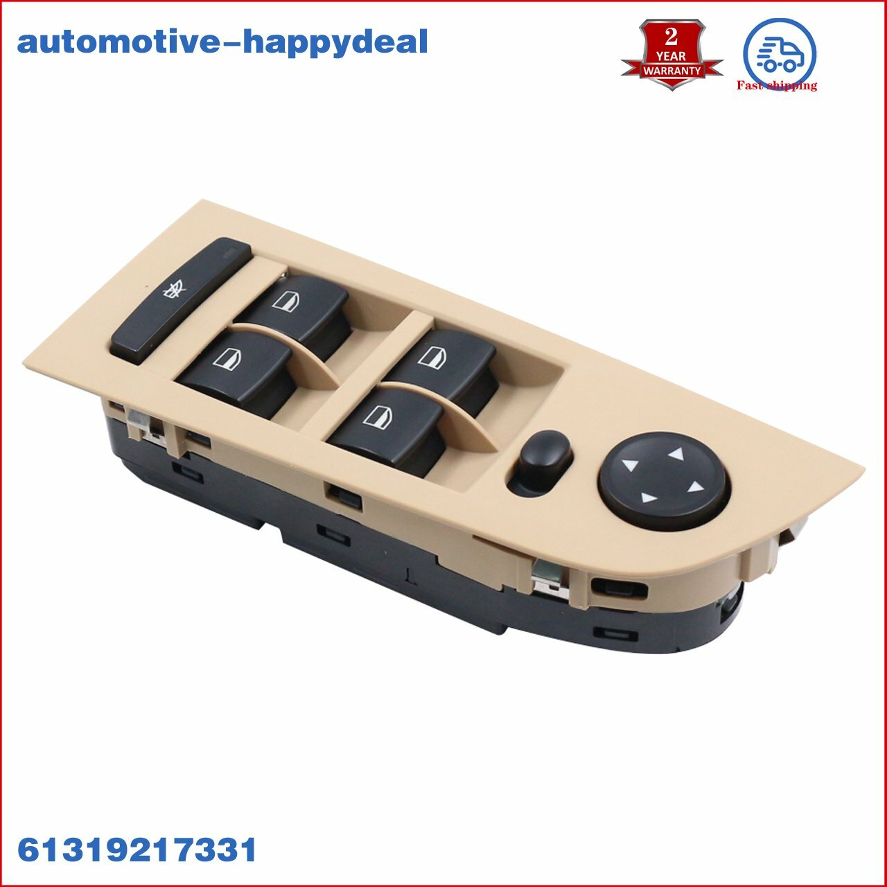 FOR BMW NEW 3 SERIES FRONT WINDOW LIFTER ASSEMBLY SWITCH LHD BEIGE ...