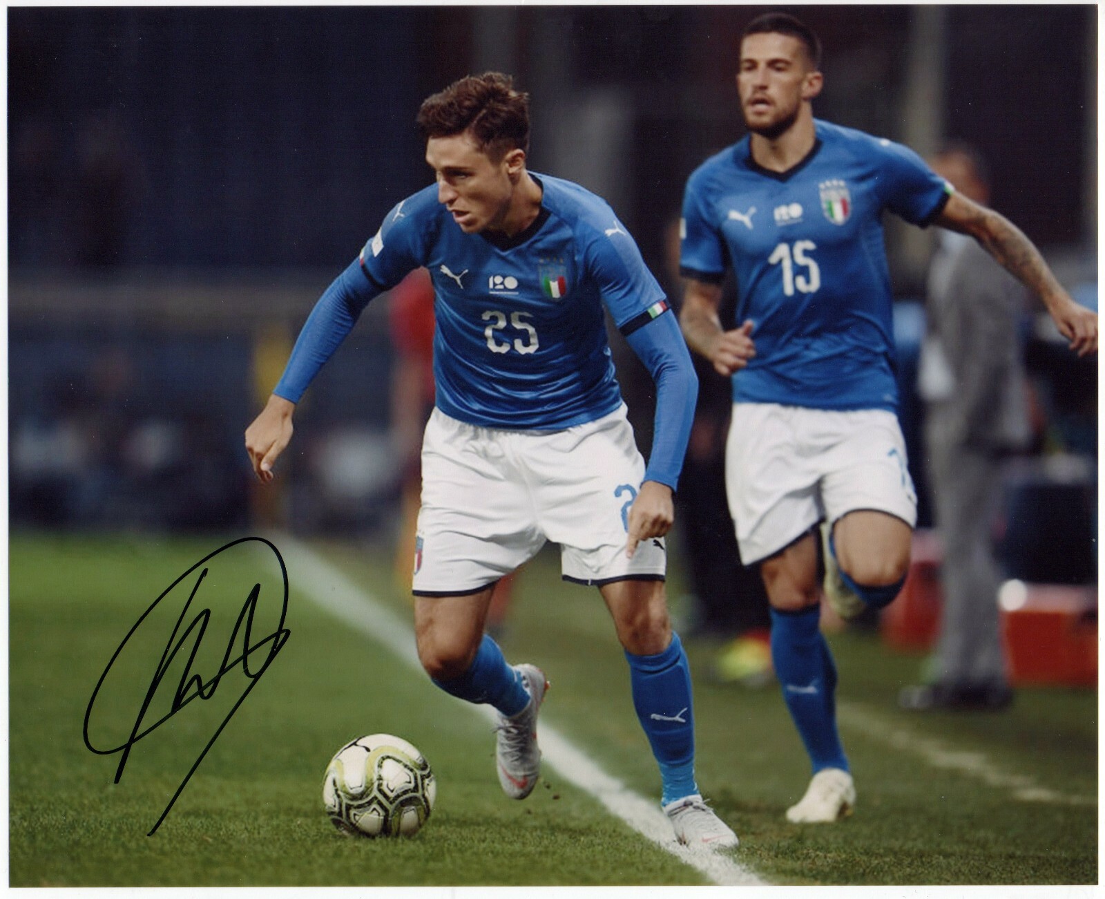 Foto Autografo Calcio Federico Chiesa Soccer Signed UEFA EURO 2020 ...