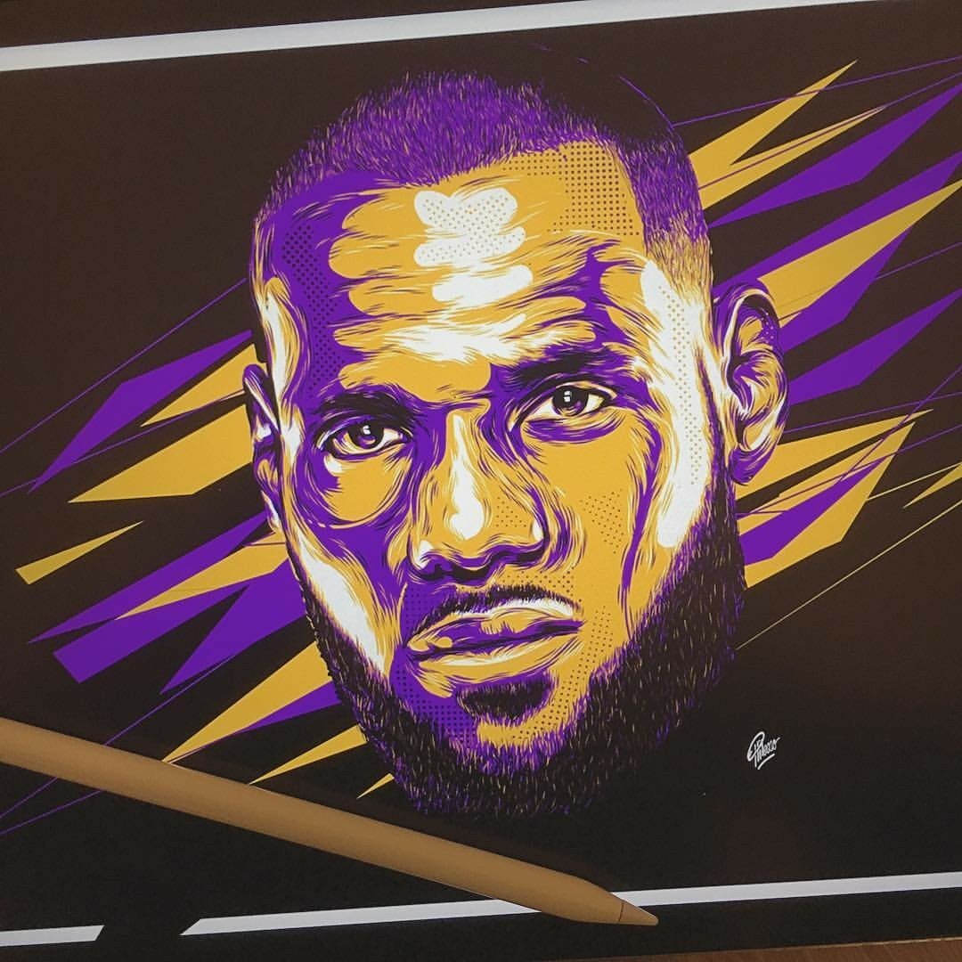 Lebron James Face Poster - POSTER 24x36 | eBay
