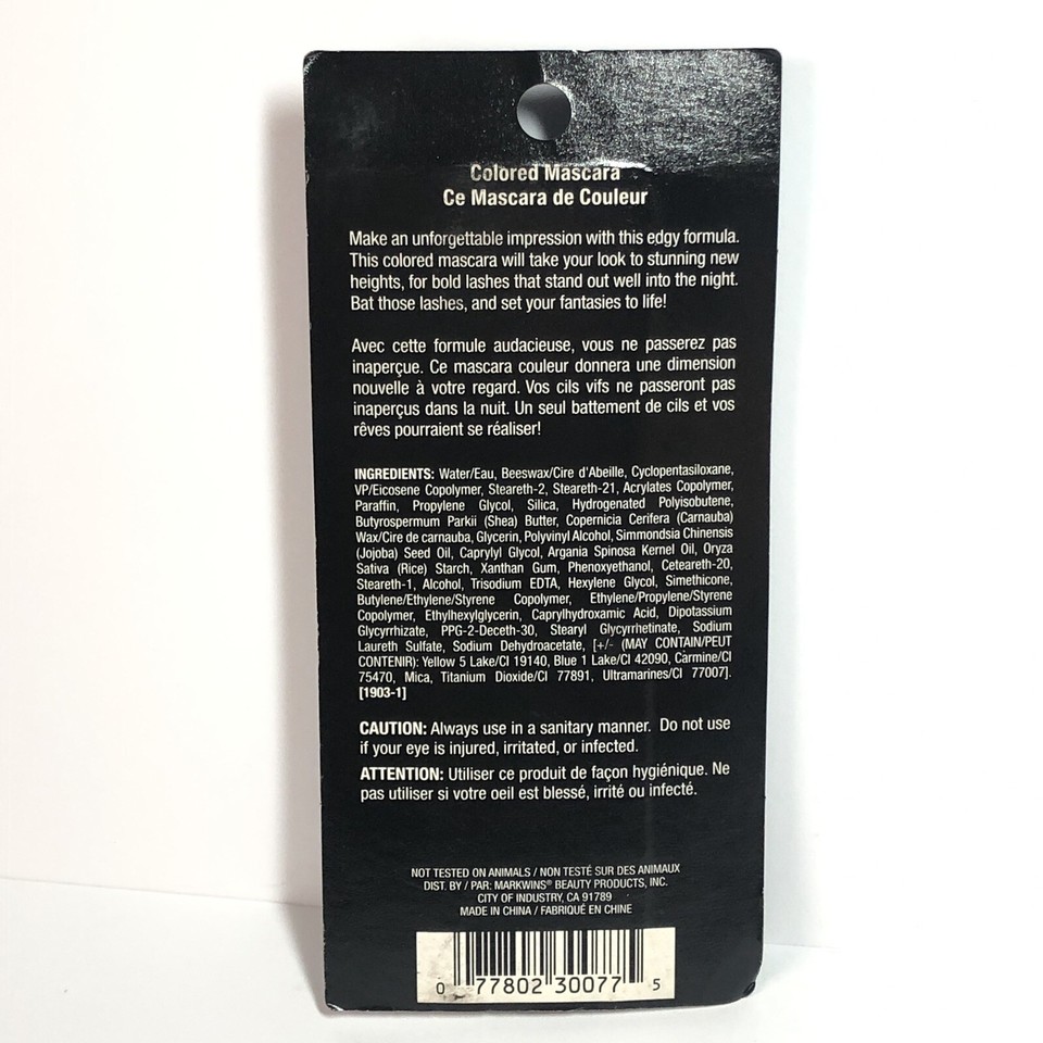 NEW Wet N Wild Color Blast COBALT BLUE Mascara 0.27 fl oz SEALED | eBay