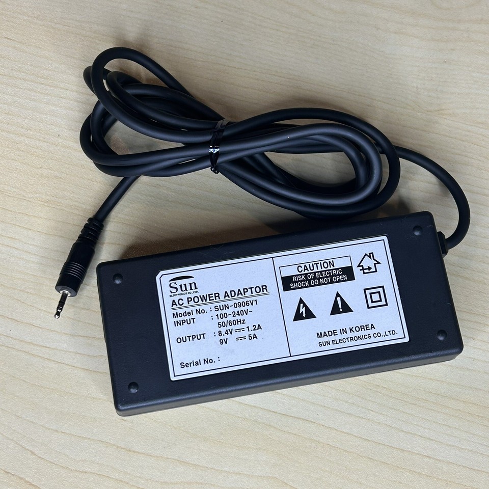 Sun AC Power Adapter Model SUN-0906V1 8.4V 1.2A/ 9V 5A | eBay