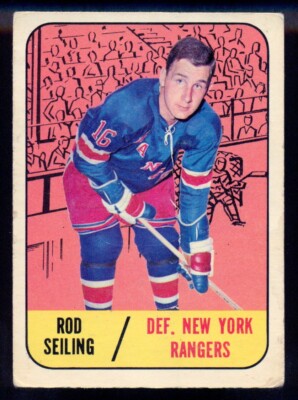 1967-68 TOPPS HOCKEY NHL #27 Rod Seiling VG-EX NEW YORK N Y RANGERS ...