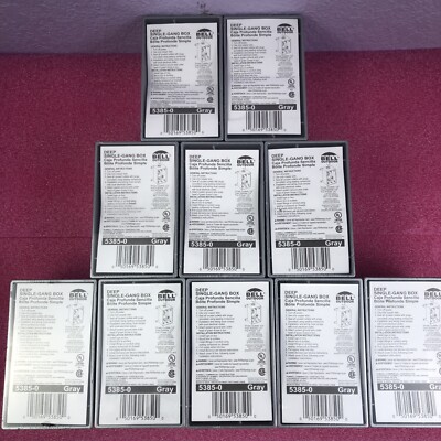 Lot of 10: Bell 5385-0 Aluminum Electrical 1-Gang Outdoor Boxes (3) 1/2 ...