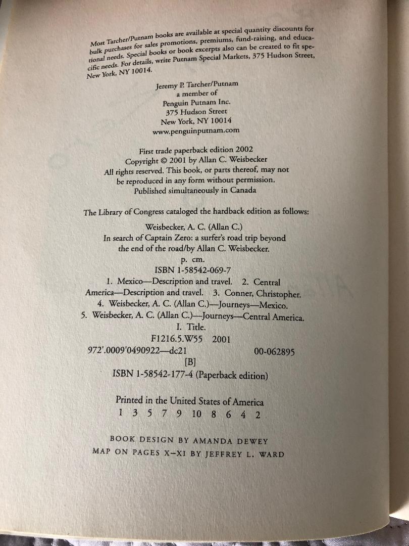 In Search of Captain Zero by Allan C. Weisbecker (2002, Paperback,1st ...