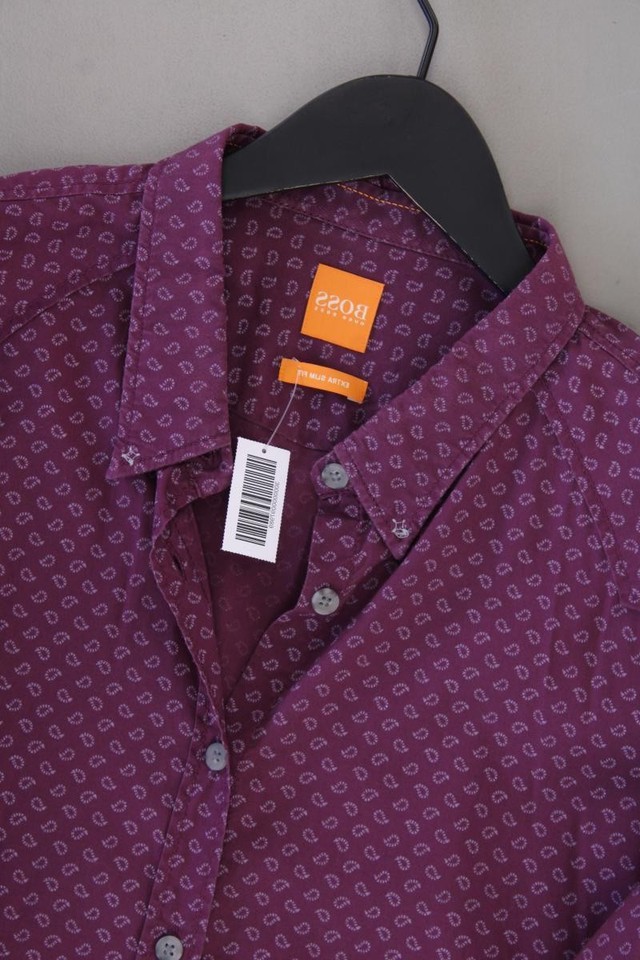 ⭐ BOSS Orange camicetta per uomo taglia 54, XL viola ⭐ | eBay