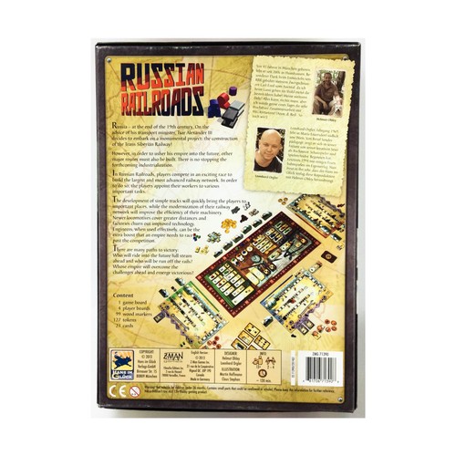 Z-Man Boardgame Russian Railroads Collection #3 - Base Game + 2 Expans ...