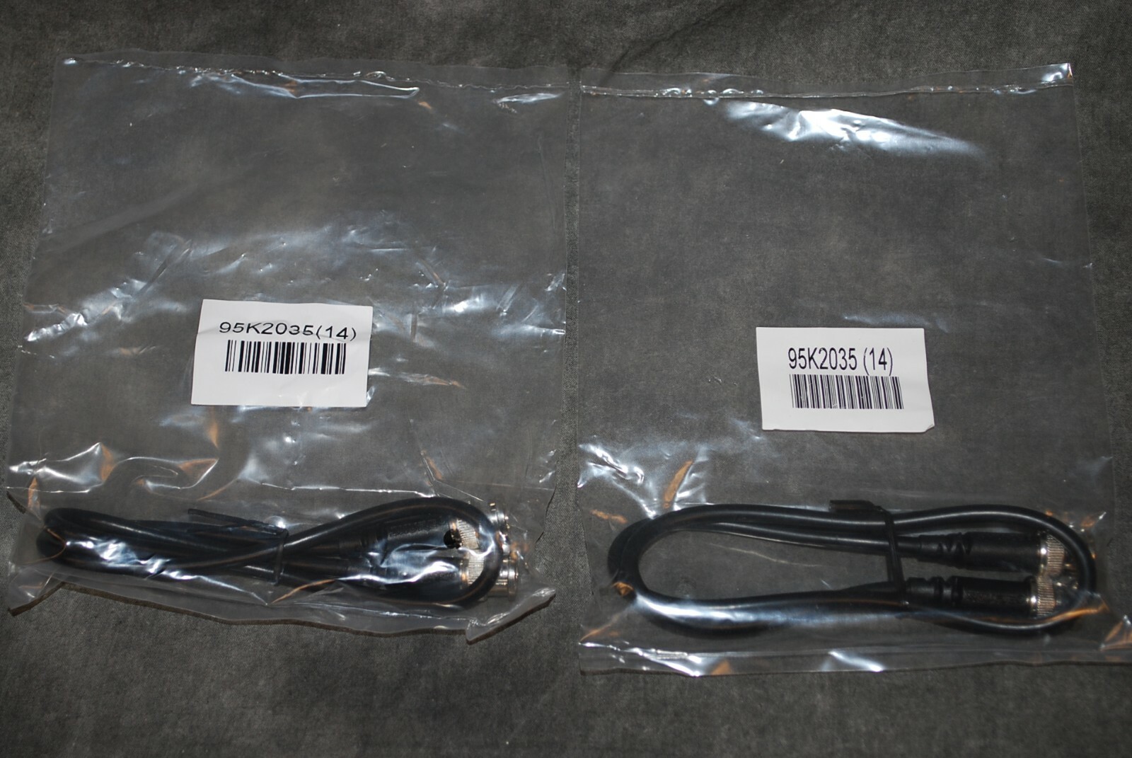 Shure Antenna Cable BNC-BNC 2 Feet Pair Sealed NEW 95K2035(14) Lot of 2 ...