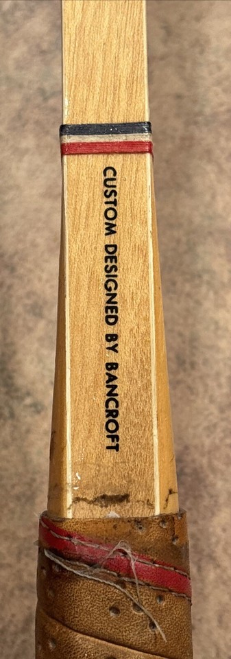VINTAGE BANCROFT BJORN BORG PERSONAL WOODEN TENNIS RACQUET King Grip 4 ...