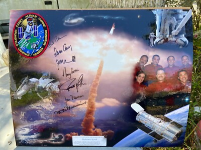 Space Shuttle Columbia flight STS-109 Photo Art Astronaut Signed Nasa Only One | eBay