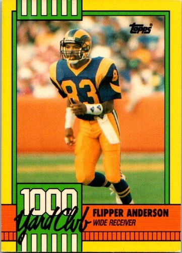 1990 Topps 1000 Yard Club Football Card #18 Flipper Anderson Rams | eBay