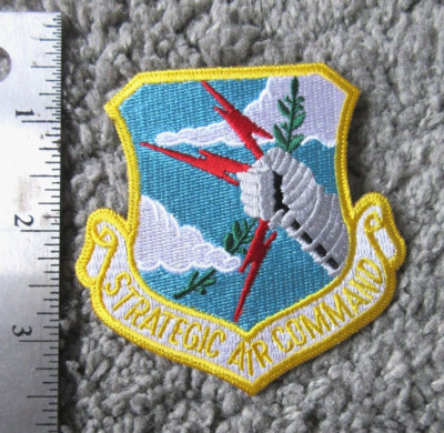 NEW NOVELTY 3" IRON-ON PATCH EMBROIDERED STRATEGIC AIR COMMAND CREST | eBay