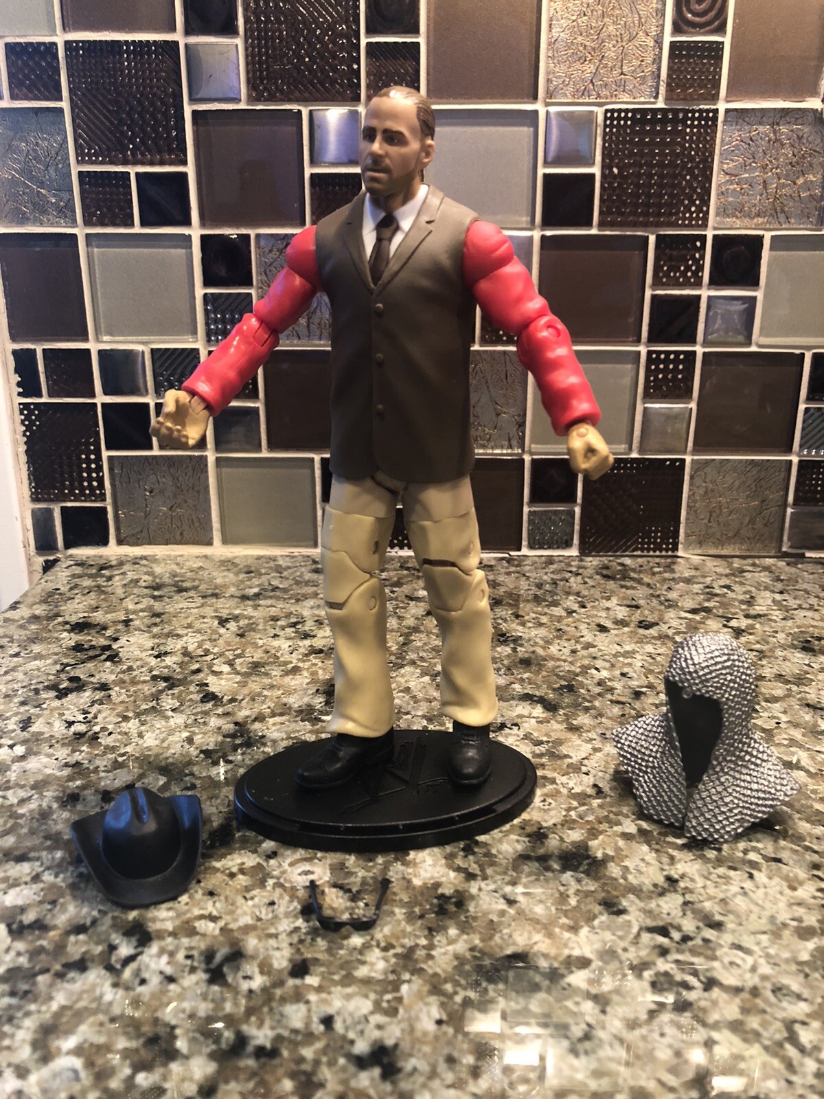 WWE WWF Mattel Elite Commissioner Shawn Michaels Build A Figure Walmart ...