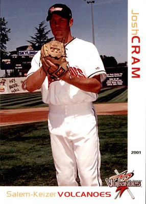 2001 Salem-Keizer Volcanoes #7 Josh Cram Edmonds Washington WA Baseball ...