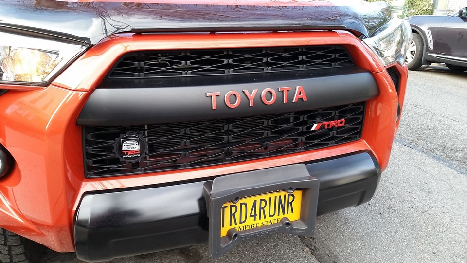 FITS Toyota 4Runner TRD PRO Grill Emblem Decal 2014 2015 2016 2017 2018 ...