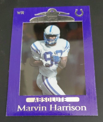 1999 Marvin Harrison Playoff Absolute SSD Purple Boarder #47 Colts ...