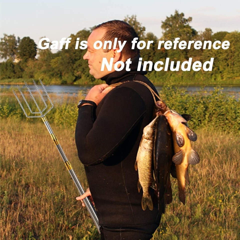 Stainless Steel Flounder Gig Frog Gig Gaff Pole, Muti-Size Telescopic ...