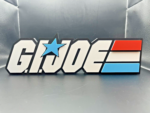 G.I. Joe Logo Sign Display | 3D Wall Desk Shelf Art | eBay