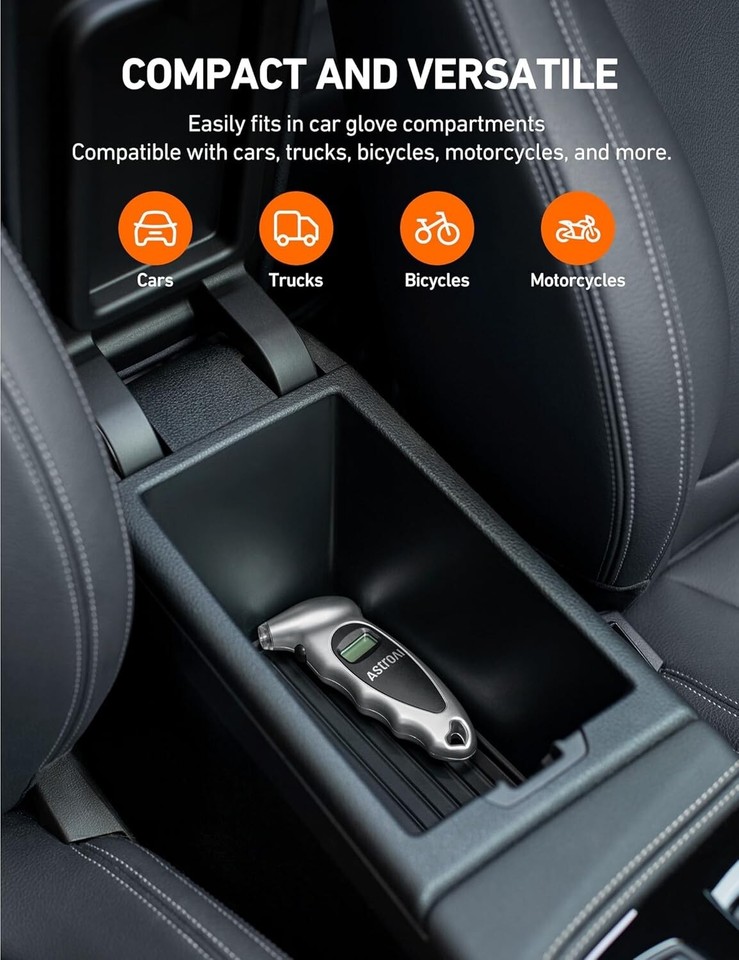 AstroAI Tire Pressure Gauge Digital 0-150PSI, 4 Units for Car Truck ...
