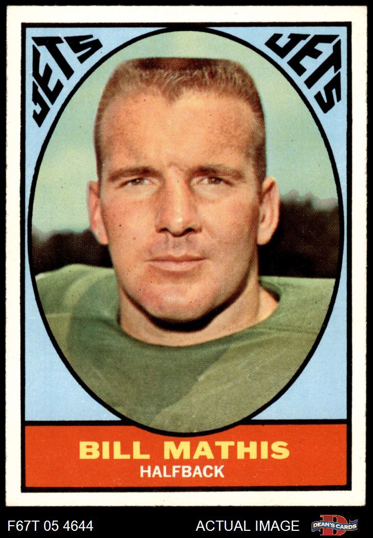 1967 Topps #96 Bill Mathis Jets Clemson 6.5 - EX/MT+ | eBay