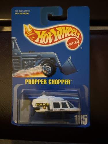 1991 Hot Wheels Blue Card Speed Points MOC #185 Propper Chopper White ...