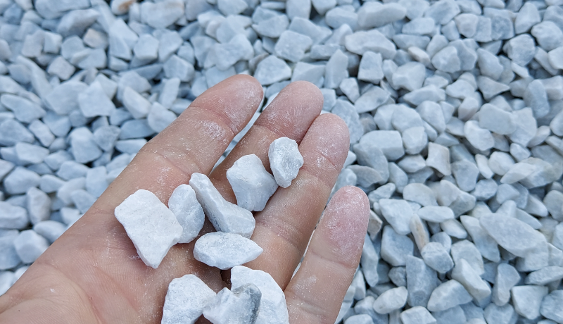 Decorative Garden Stones ice WHITE Marble Chipping Greece Sizes Home ...