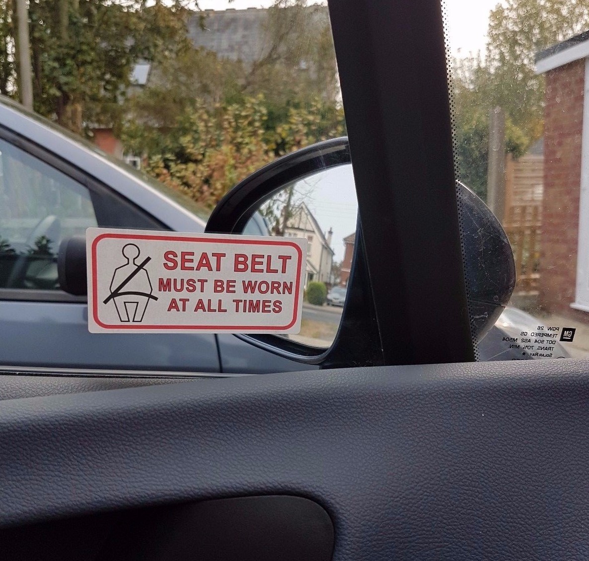 4 x Stickers Seat Belt Must Be Worn At All Times Signs Car Taxi Bus Cab ...
