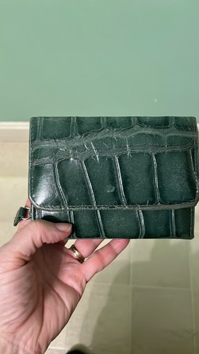 Alligator wallet for women Green - Gem