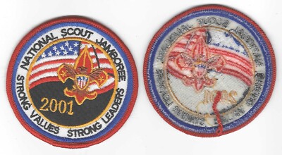 2001 National Jamboree Youth Patch, Twill Left, Molded Plastic Back | eBay