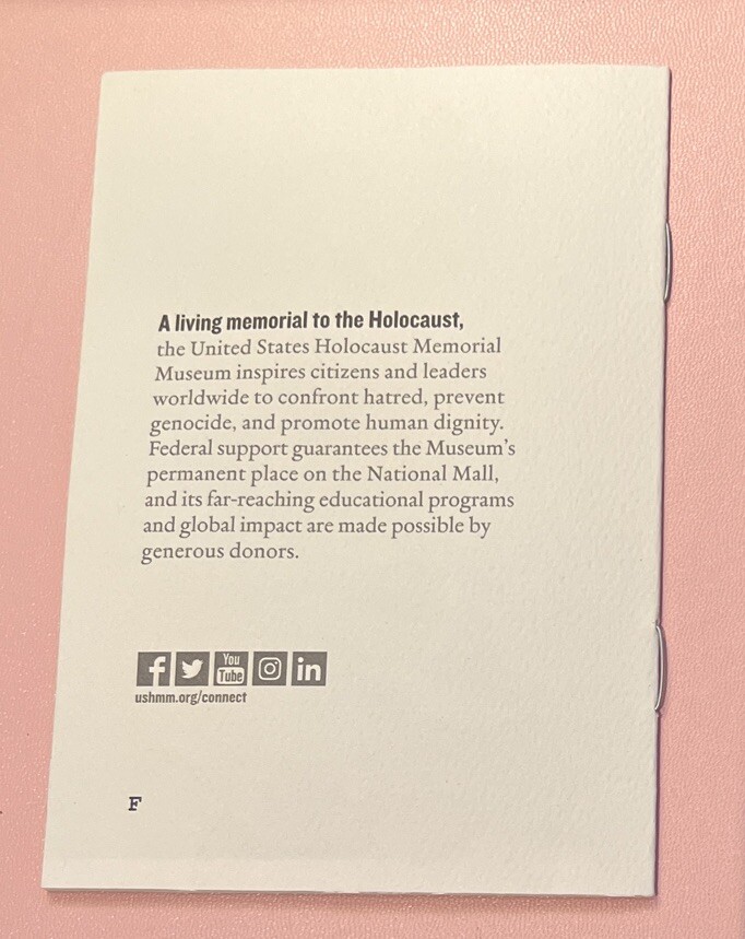 3 United States Holocaust Memorial Museum Identification Cards (Names ...