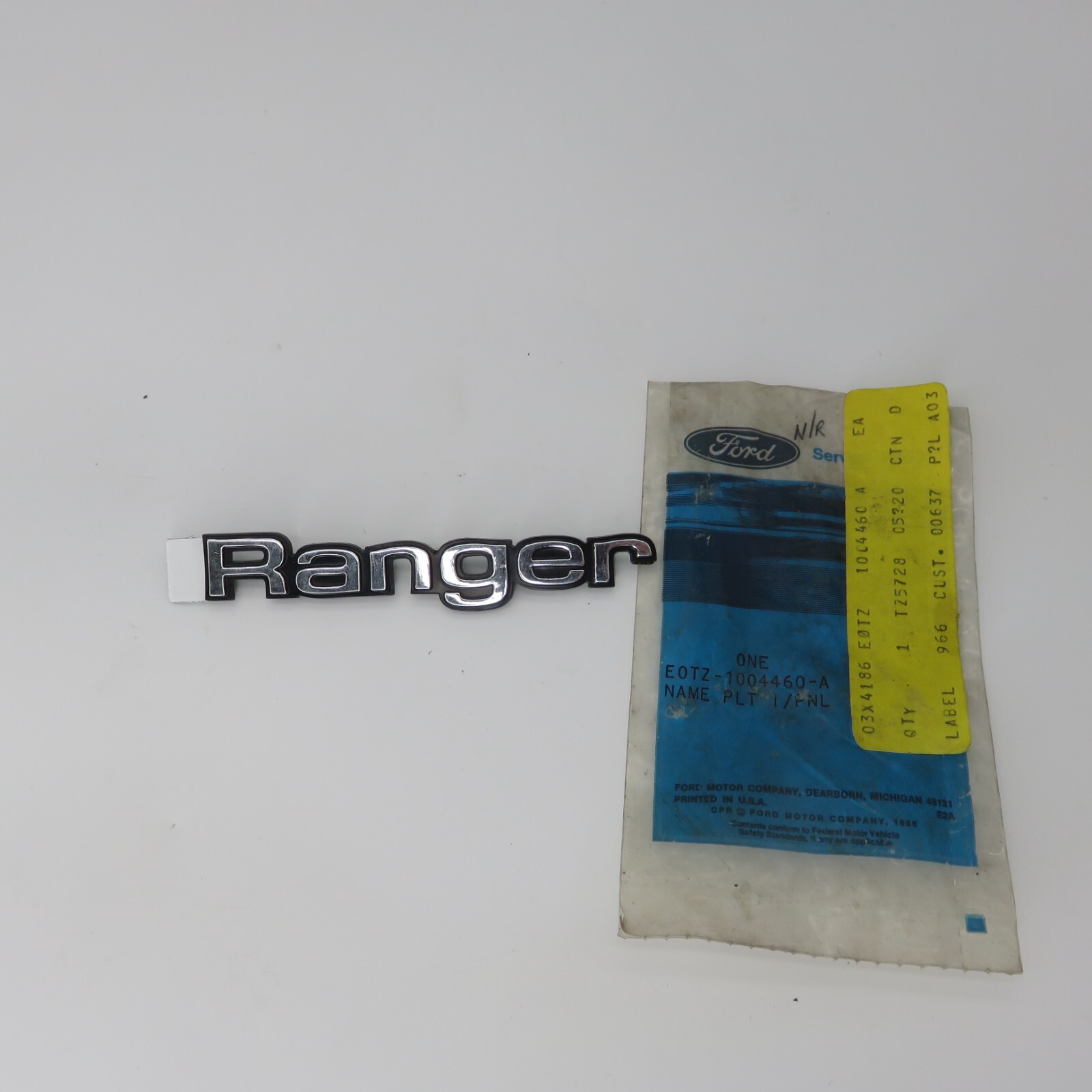 Ford Ranger Dash Pad Emblem Badge E0TZ-1004460-A NOS OEM 4 Inch | eBay