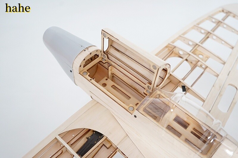 WWII British Spitfire Fighter RC Model Balsa Wood Aircraft KIT Skin ...