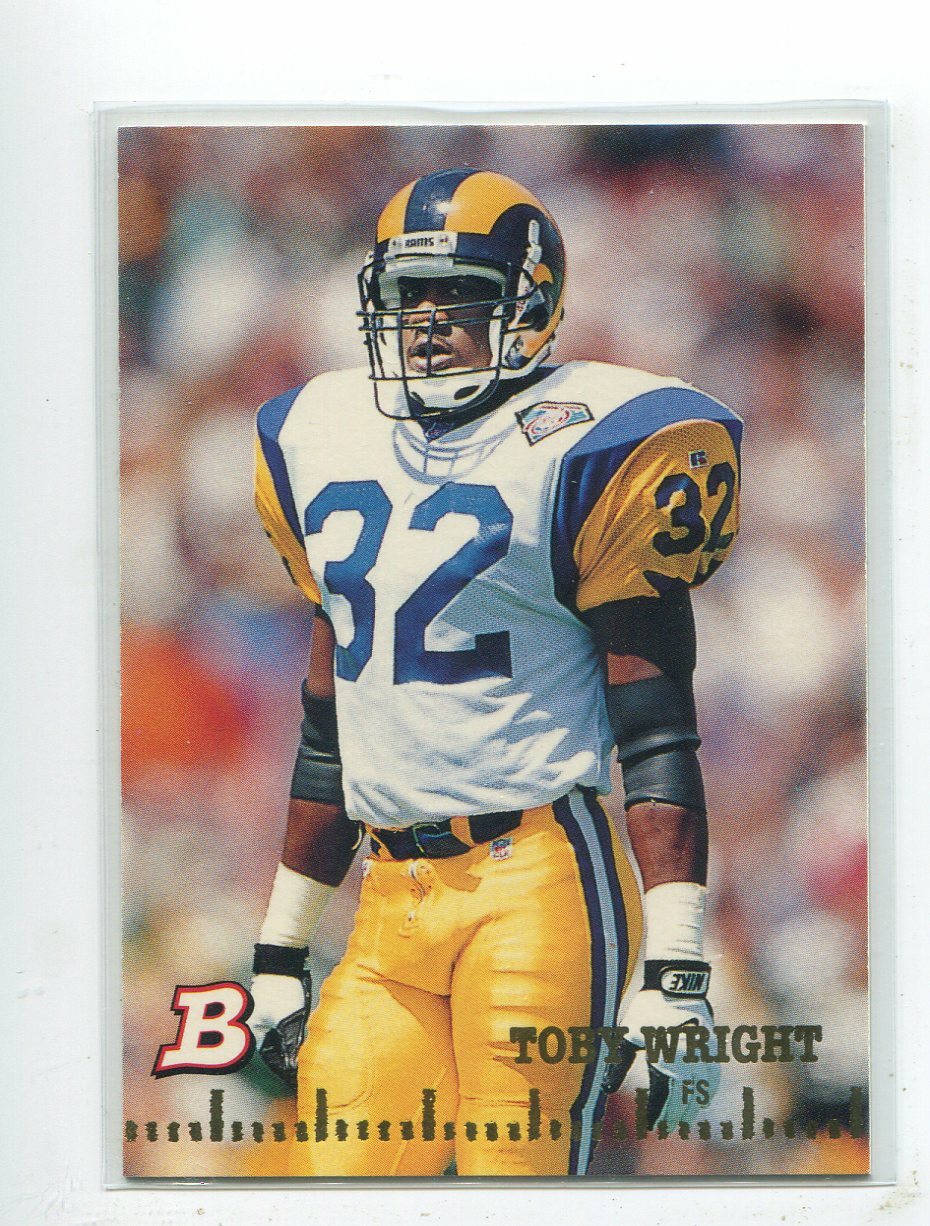 1994 Bowman #122 Toby Wright Nebraska / Los Angeles Rams Rookie | eBay