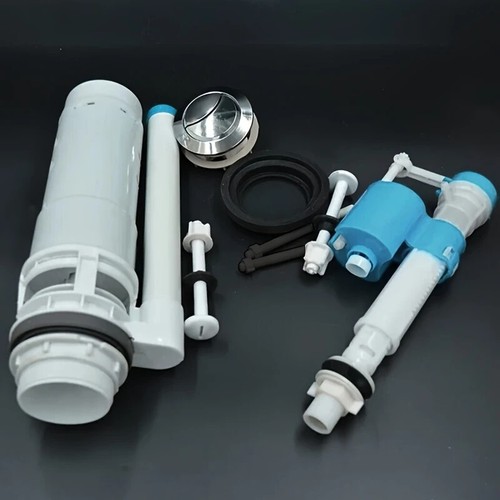 Dual Toilet Flush Valve Push Button Syphon Kit Top Mount Cistern ...