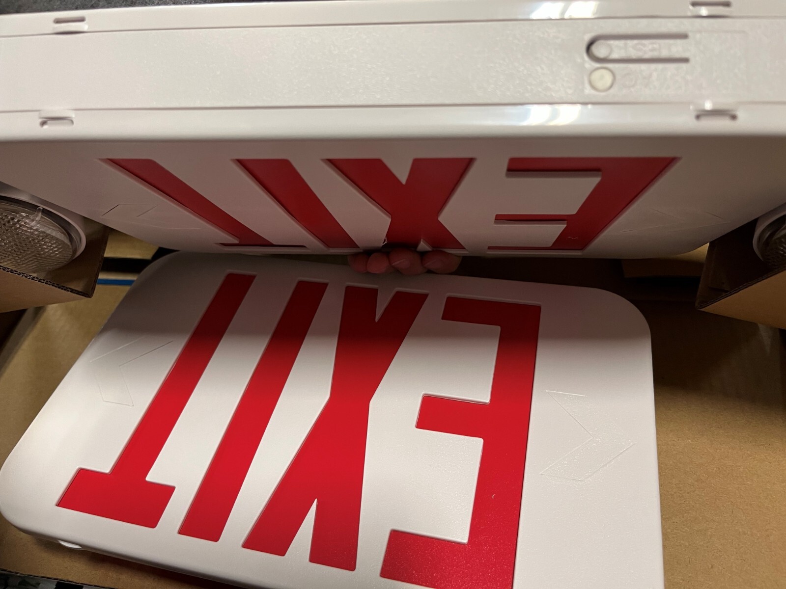 NEW- COMPASS HUBBELL CCR COMBINATION LED EXIT/EMERGENCY LIGHT Combo ...