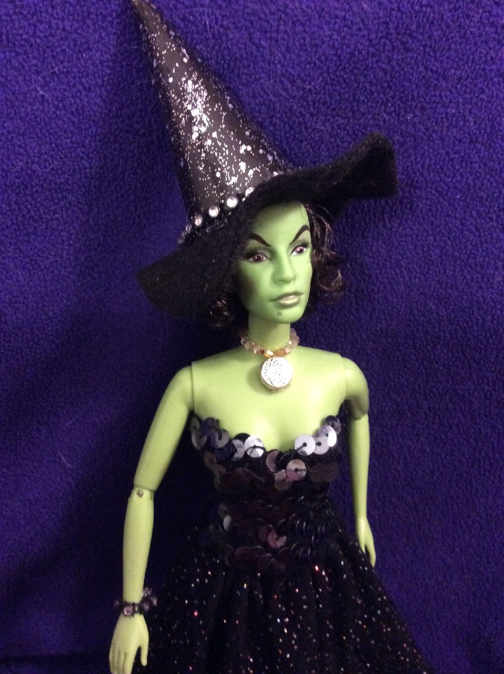 Ooak Wicked witch barbie Elphaba - Glam Custom Doll Collector handmade ...