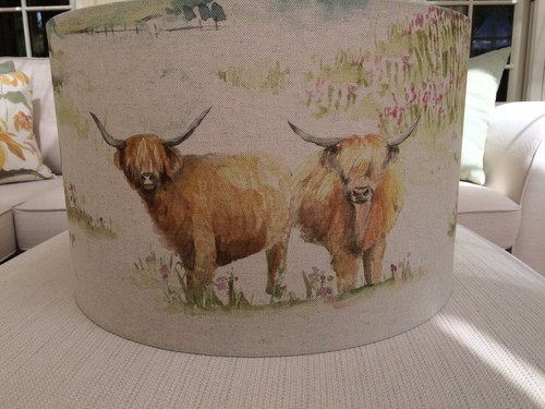 Highland Cow Lamp Shade Voyage Cattle Cows Calves Country Farm ...