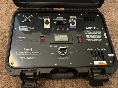 Portable Battery Systems Remote Power Station Model RPS01-DC 75 Minute ...