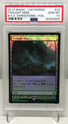 MTG MAGIC THE GATHERING TWILIGHT MIRE FOIL ZENDIKAR EXPEDITIONS PSA 10 ...