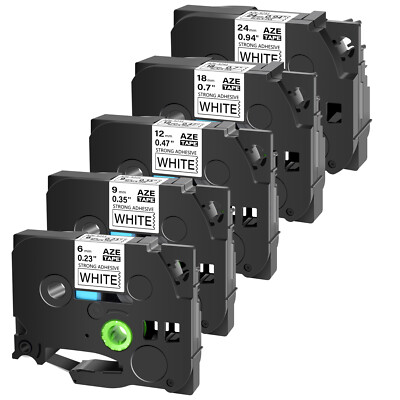 TZe-S211 S221 S231 S241 S251 TZ Tape Extra Adhesive Label For Brother P ...