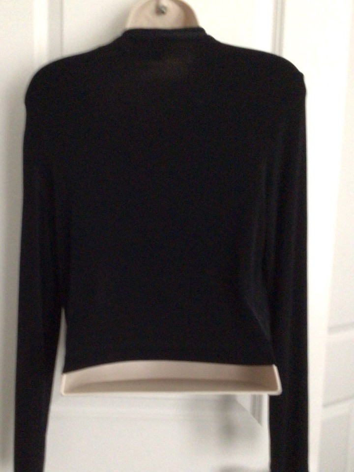 CHICO’S TRAVELERS-Sz. 0-Women’s Short-Open Front-Bolero Style-Knit ...